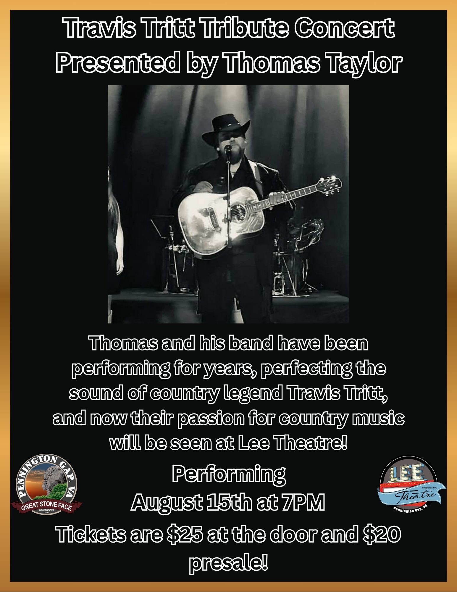 Travis Tritt Tribute Concert | Pennington Gap VA